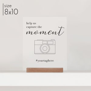 Personalized Capture the Moment Wedding Signage on Clear Acrylic ...