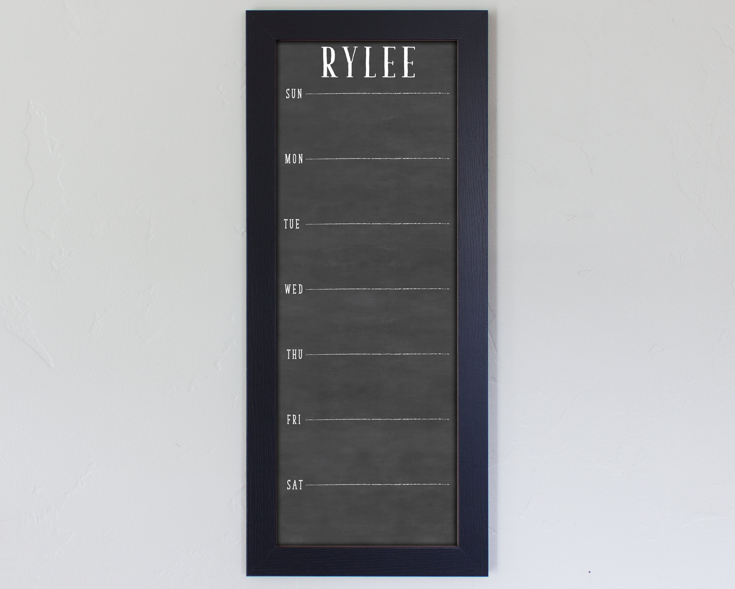 Personalized Weekly Calendar Personalized Weekly Schedule | Etsy