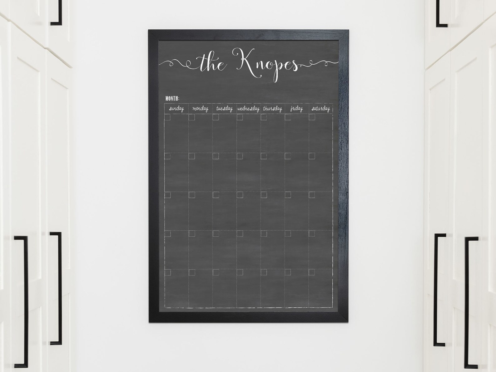 Personalized Calendar Family Calendar 24x36 Calendar - Etsy