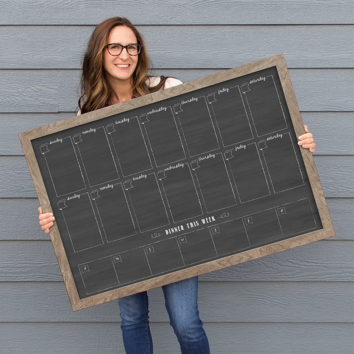 2 Week Calendar Menu Dry Erase Board Menu Planner Weekly - Etsy