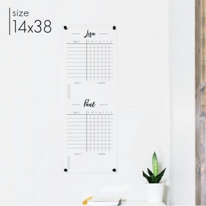 Chore Chart for Kids , Acrylic Responsibility Chart , to Do List for ...