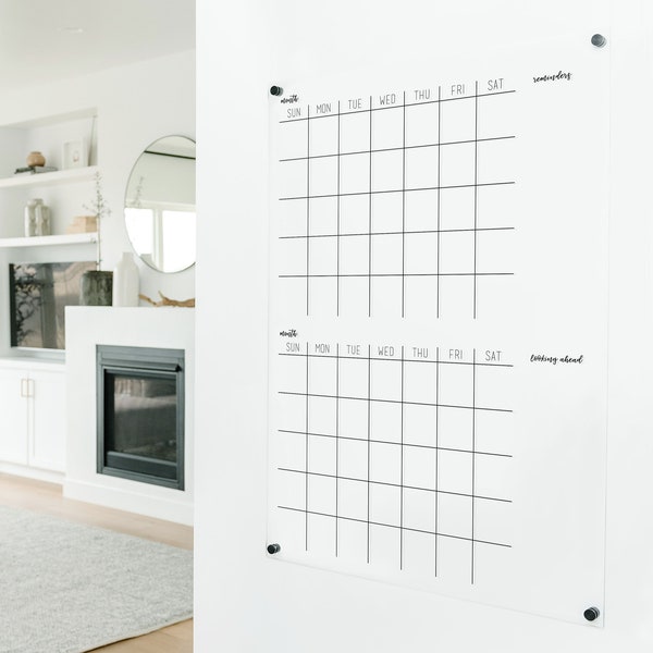 Acrylic Wall Month Boards - Etsy