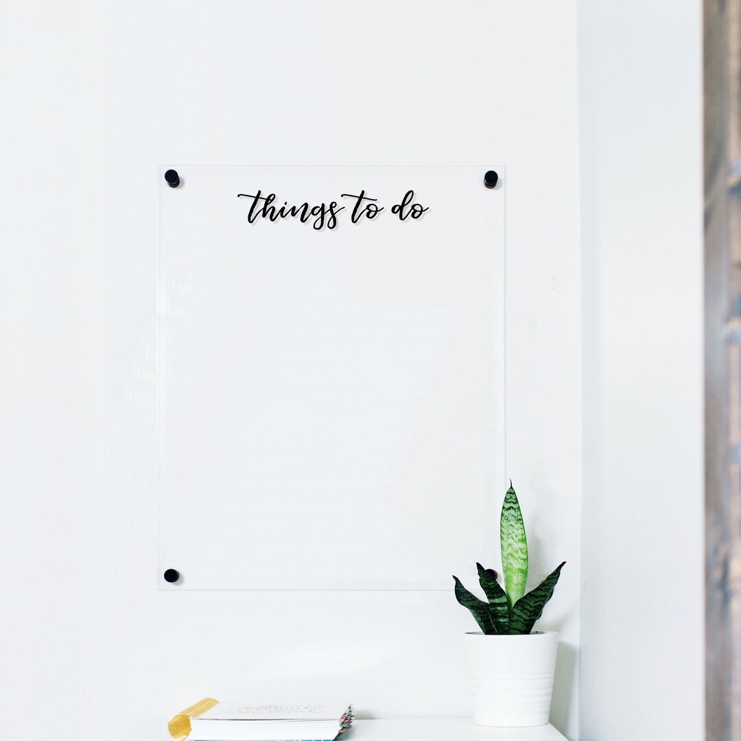 Customized Memo Board Clear Acrylic Message Board Modern - Etsy