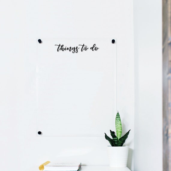 Customized Memo Board Clear Acrylic Message Board Modern - Etsy