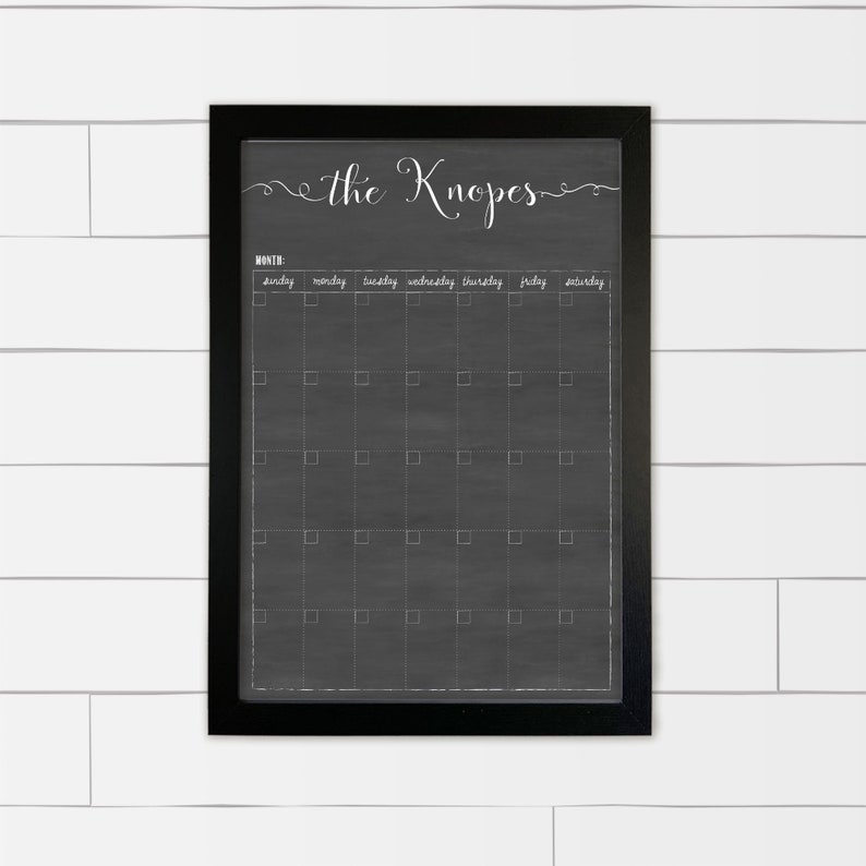 Personalized Calendar Family Calendar 24x36 calendar | Etsy