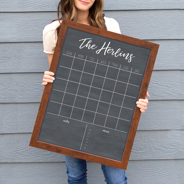 Chalkboard Calendar - Etsy
