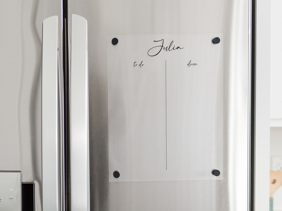 Visual Schedule for Kids on Clear Acrylic Magnetic for Fridge - Etsy