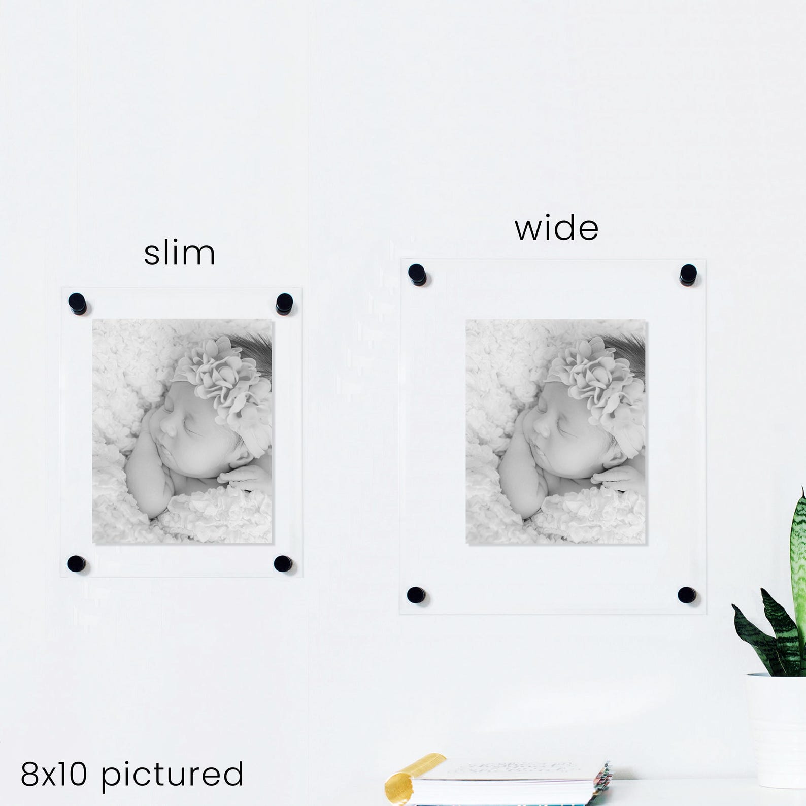 Photo Print With Custom Acrylic Floating Frame | Personalized Photo ...