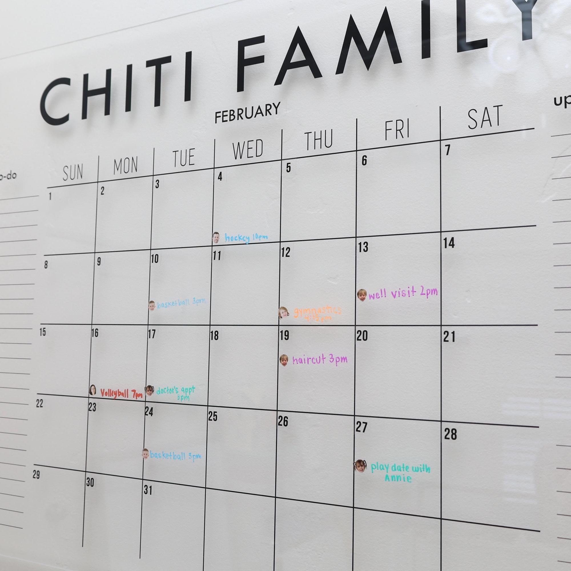 Custom Face Stickers for Calendar | Reusable Mini Face Static Cling ...
