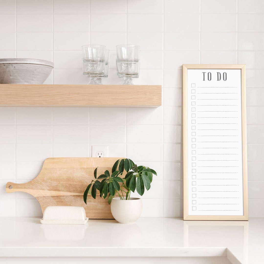 To Do Checklist Whiteboard 9x24 OR 14x36 Dry Erase Framed - Etsy