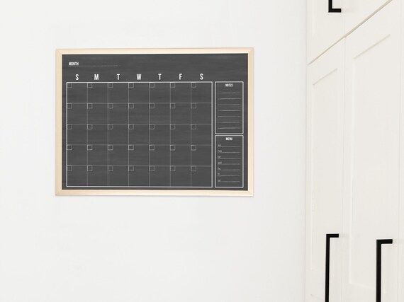 Minimalist Wall Calendar Custom Dry Erase Large Calendar - Etsy