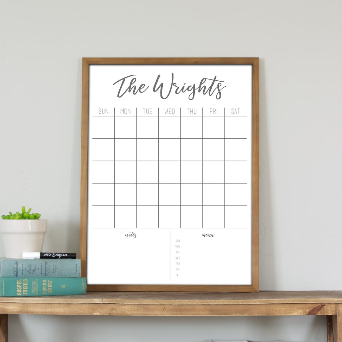 Command Center Dry Erase Whiteboard 18x24 OR 24x36 - Etsy