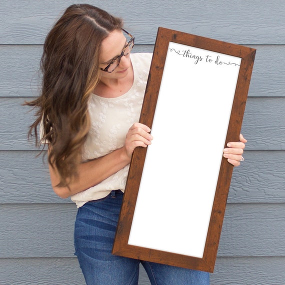 To Do Board Whiteboard 9x24 and 14x36 Dry Erase Framed - Etsy