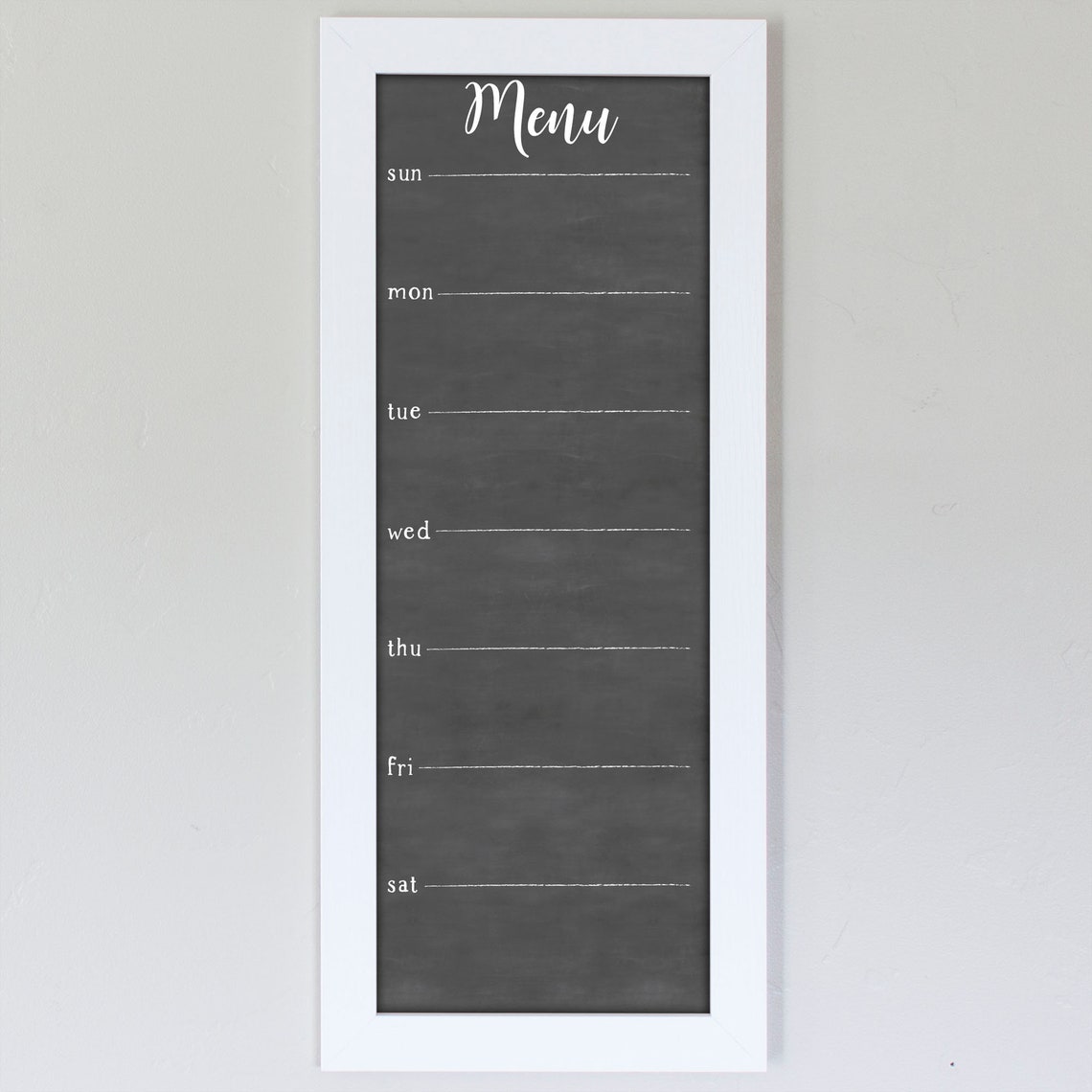 Weekly Calendar Weekly Schedule 9x24 or 14x36 Weekly - Etsy