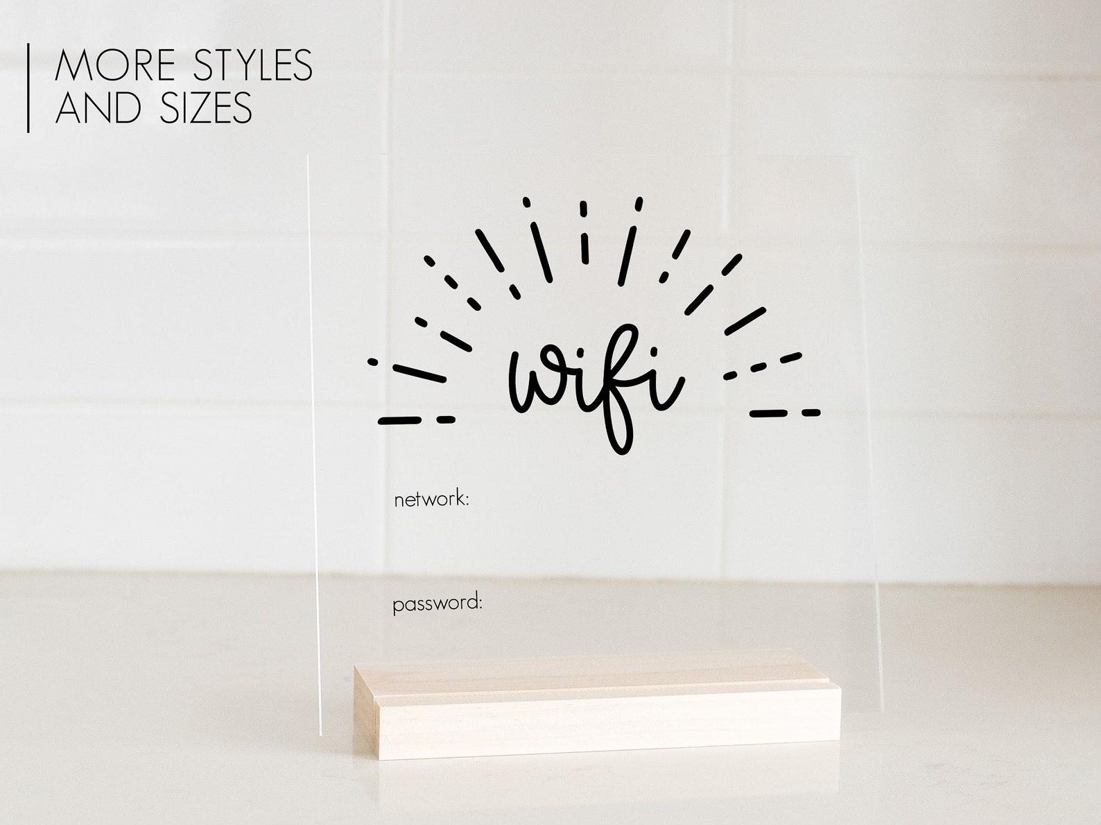 Wifi Password Sign Acrylic Wifi Sign Personalized And/or - Etsy