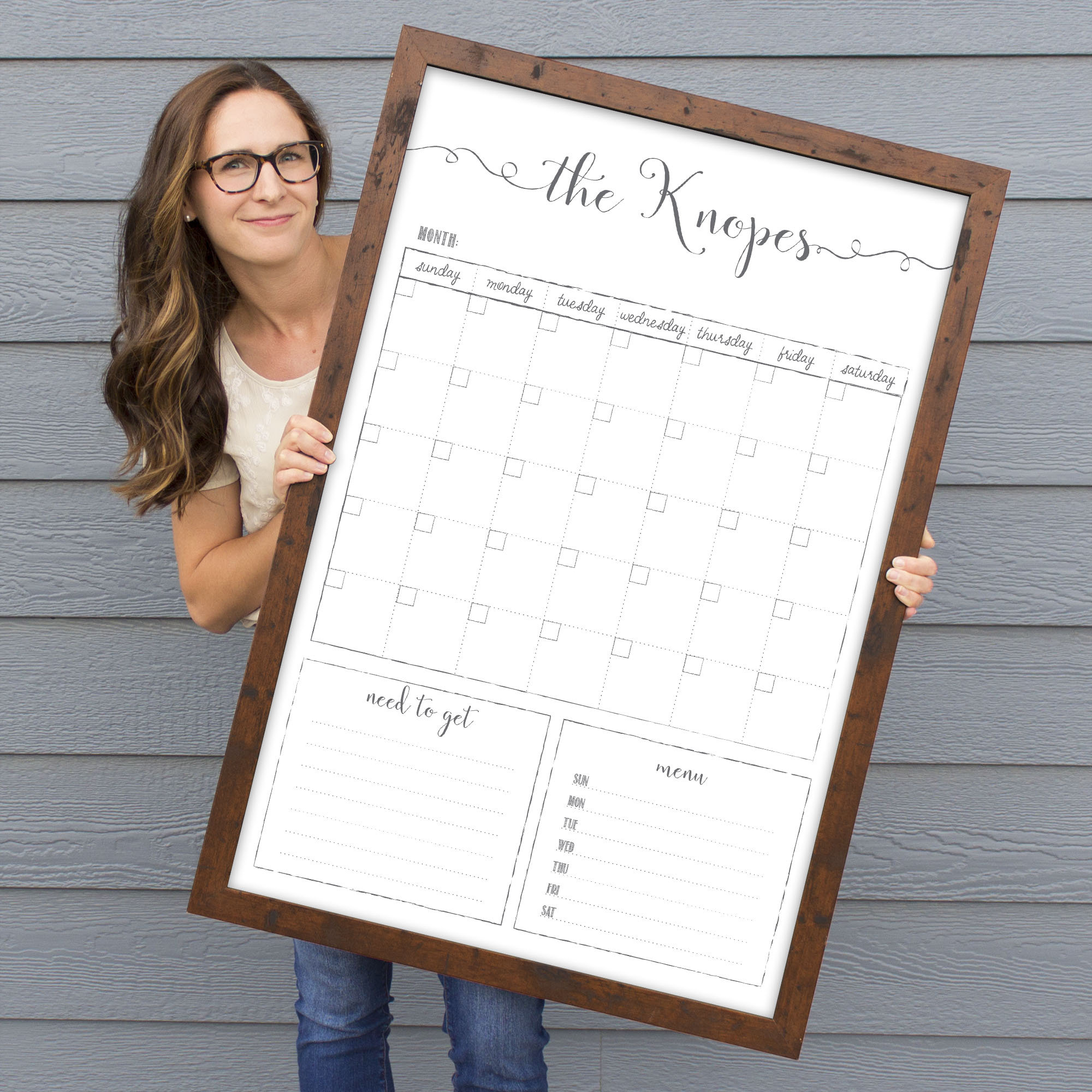 Family Wall Calendar Custom 24x36 Framed Whiteboard Dry Etsy Family Wall Calendar Custom 24x36 Framed Whiteboard Dry Etsy