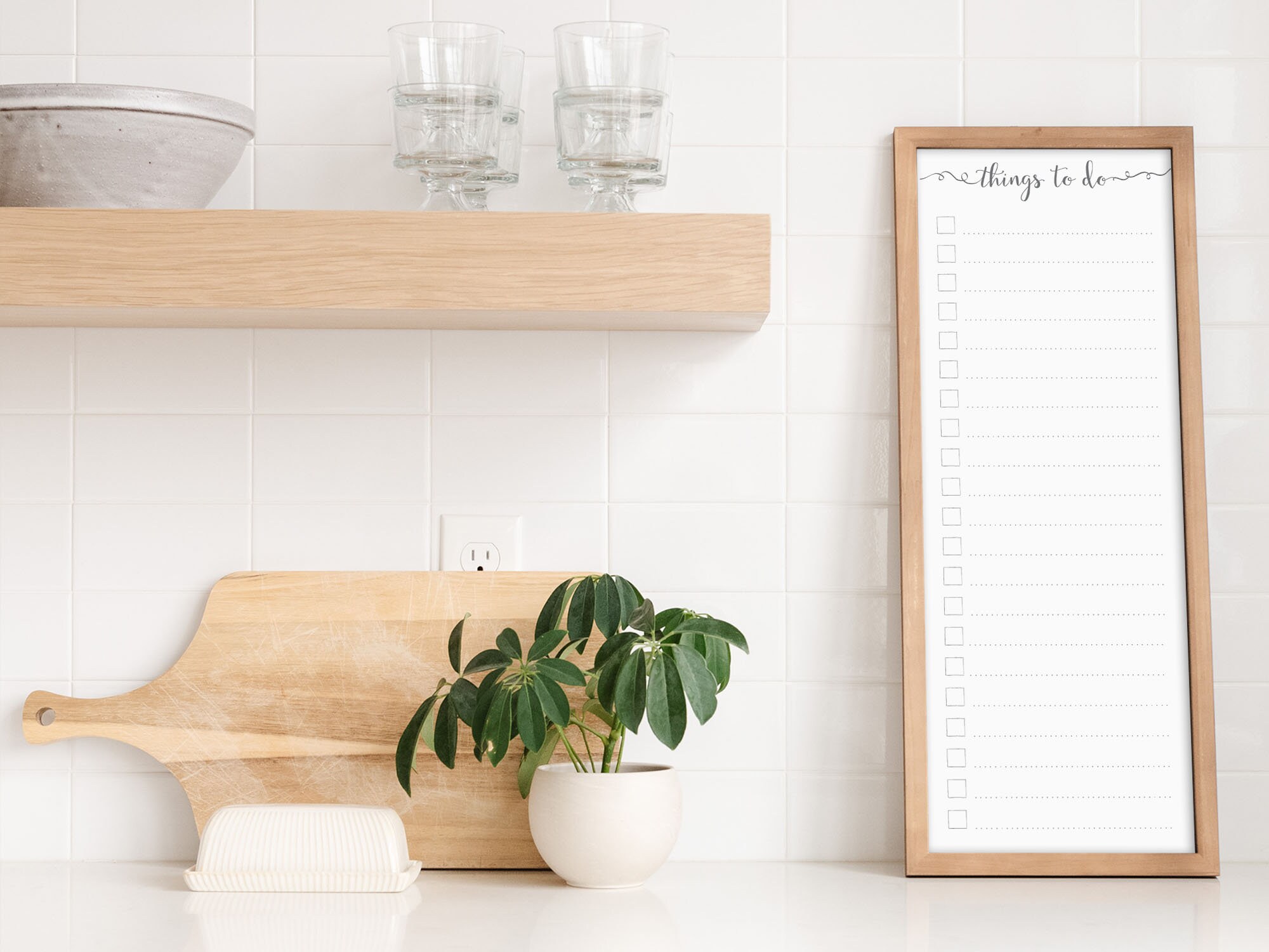 To Do Checklist Whiteboard Style 9x24 Dry Erase Framed - Etsy