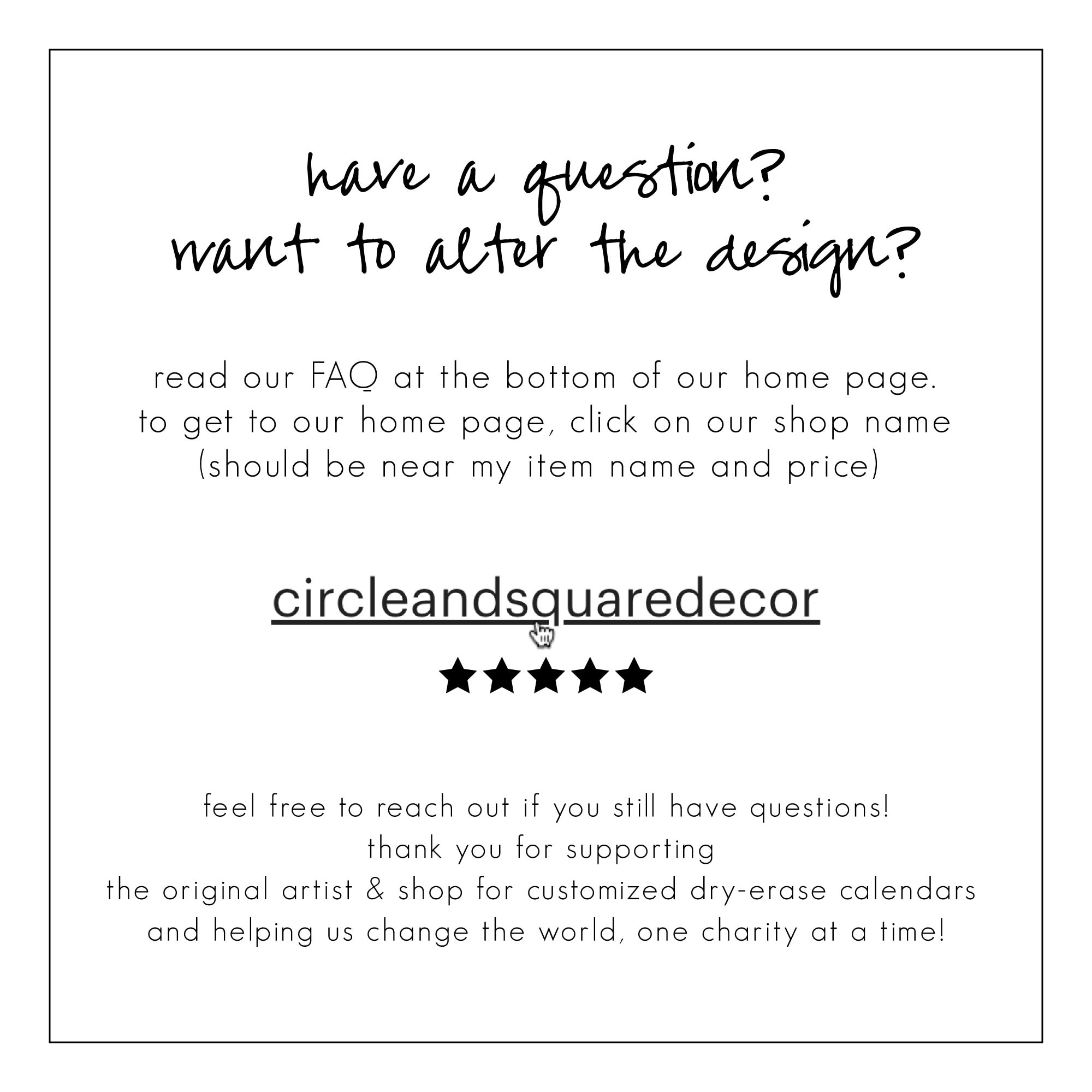 Custom Acrylic Business Logo Calendar for Wall at Office Salon | Etsy