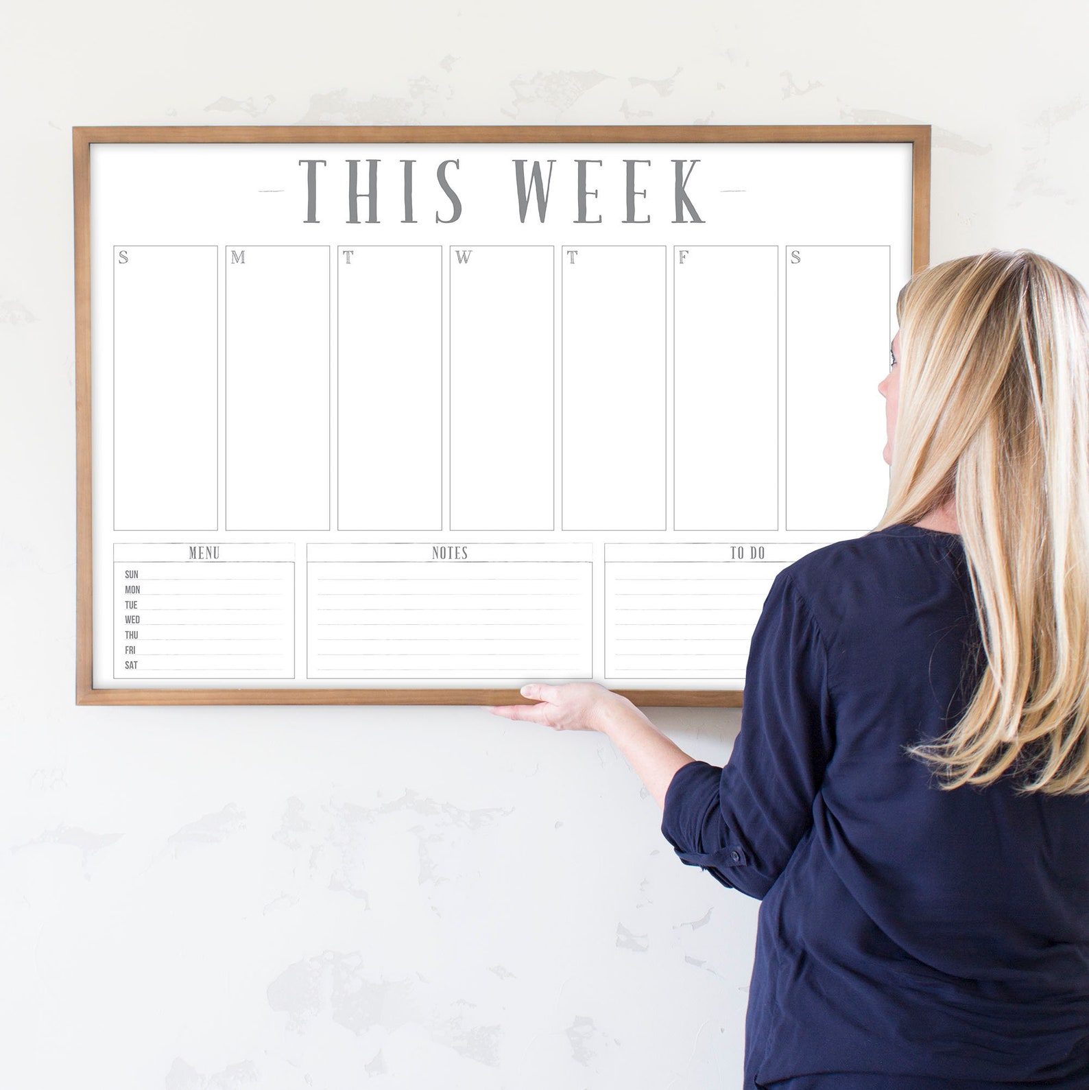 Large Weekly Planner Weekly Schedule Dry Erase Calendar - Etsy
