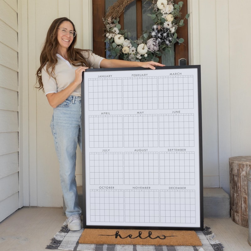 Full Year Calendar Frame - Etsy