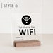 Wifi Password Sign, Acrylic Wifi Sign, Personalized And/or Dry-erase ...