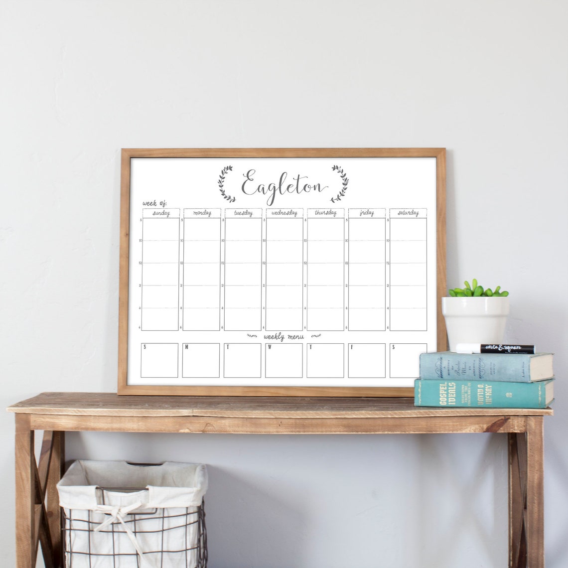 Schedule Board Weekly Wall Calendar 18x24 Dry erase | Etsy