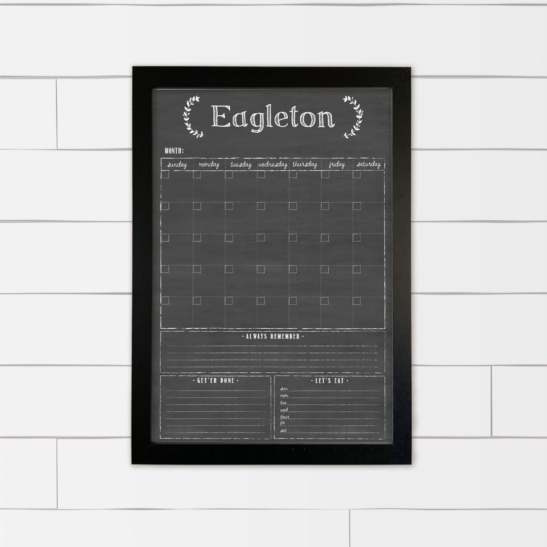 Calendar Large Family Calendar 3 Custom Boxes 24x36 - Etsy