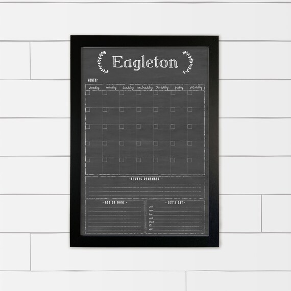 Calendar Large Family Calendar 3 Custom Boxes 24x36 | Etsy