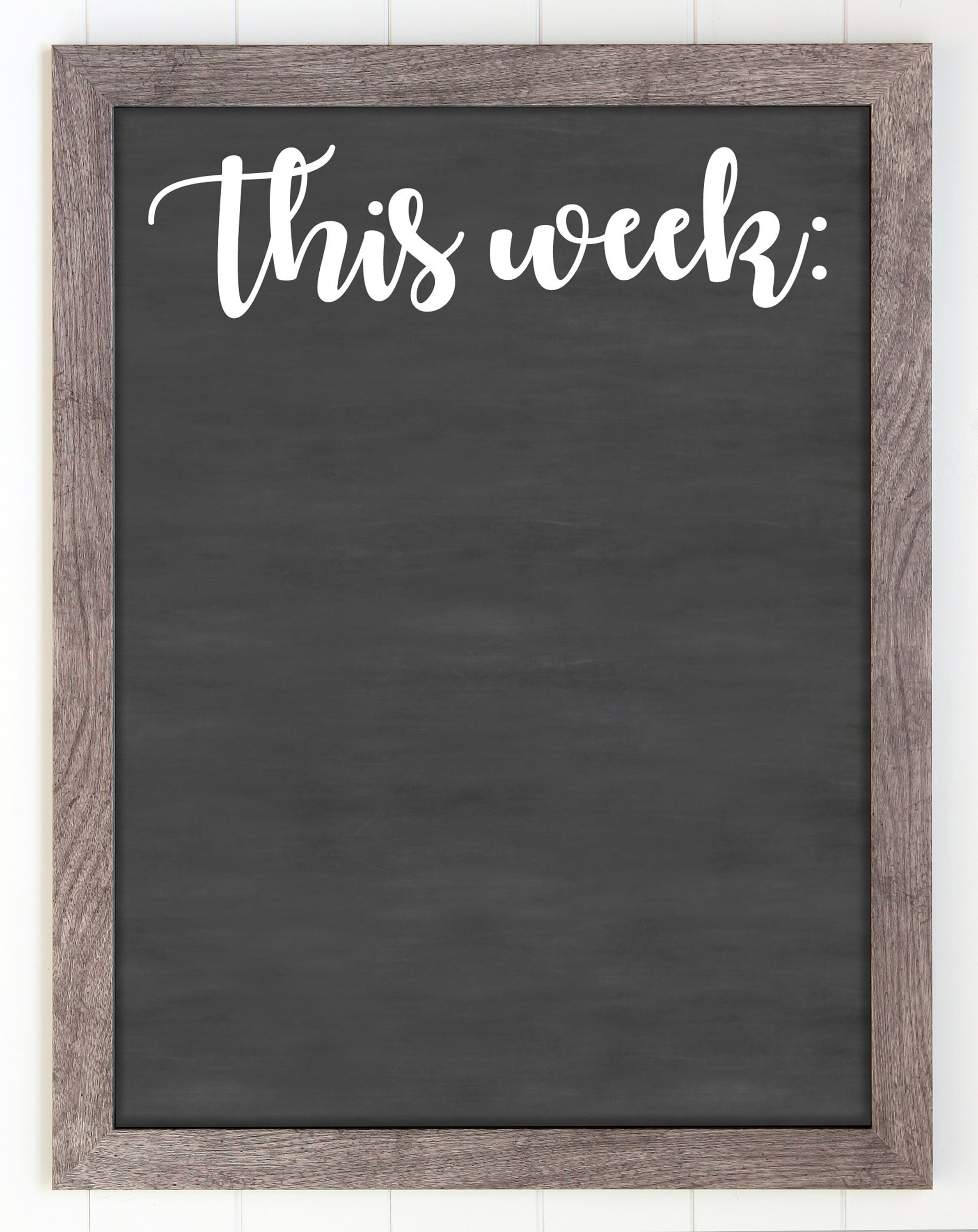 This weeks menu 18x24 week calendar this week planner | Etsy