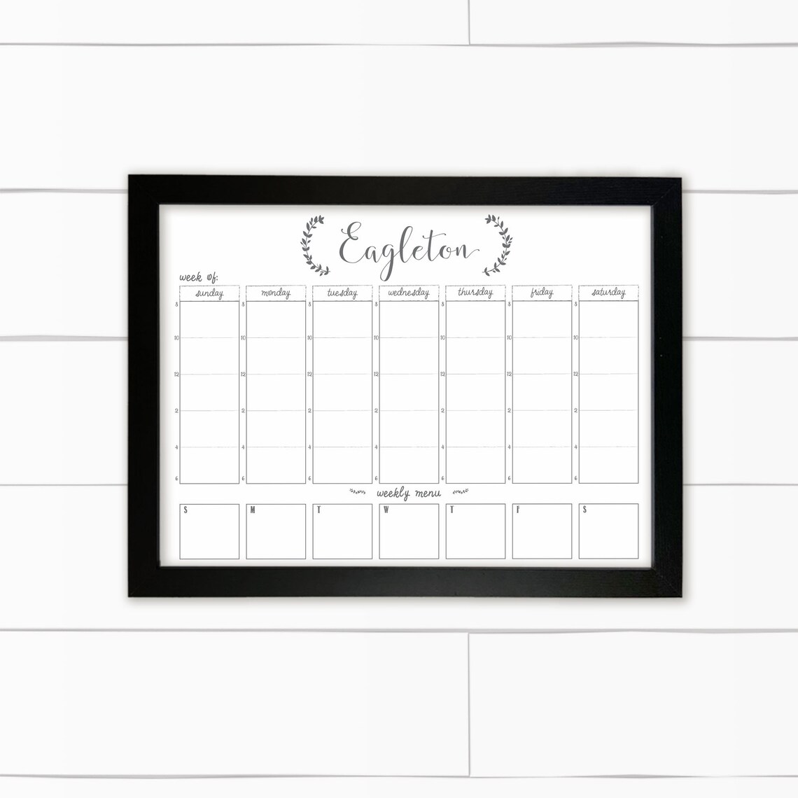 Schedule Board Weekly Wall Calendar 18x24 Dry erase | Etsy
