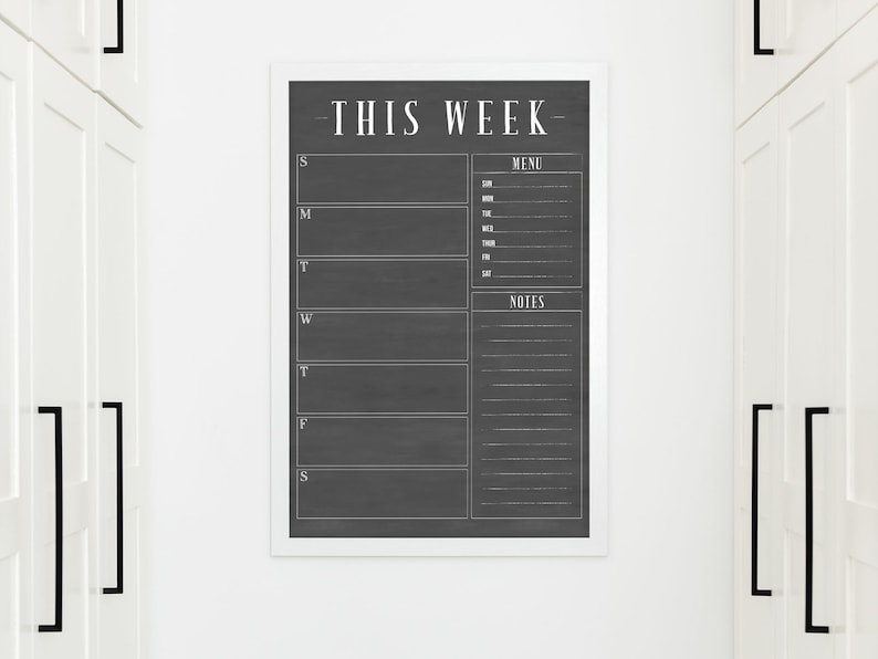 Rustic Large Week Calendar 24x36 Weekly Planner Weekly - Etsy