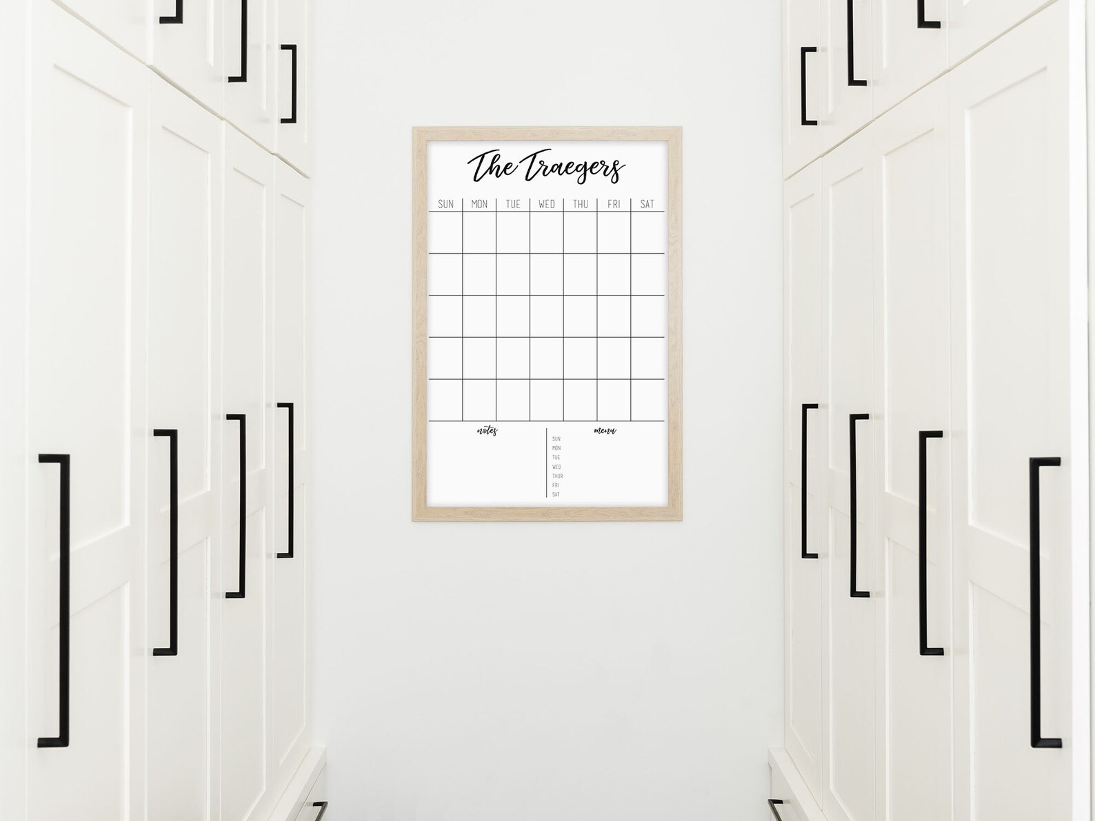 Reusable Calendar Family Name Calendar Large Wall Calendar - Etsy