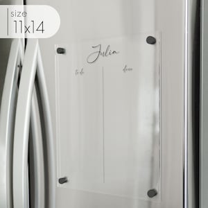 Visual Schedule for Kids on Clear Acrylic Magnetic for Fridge | Daily ...