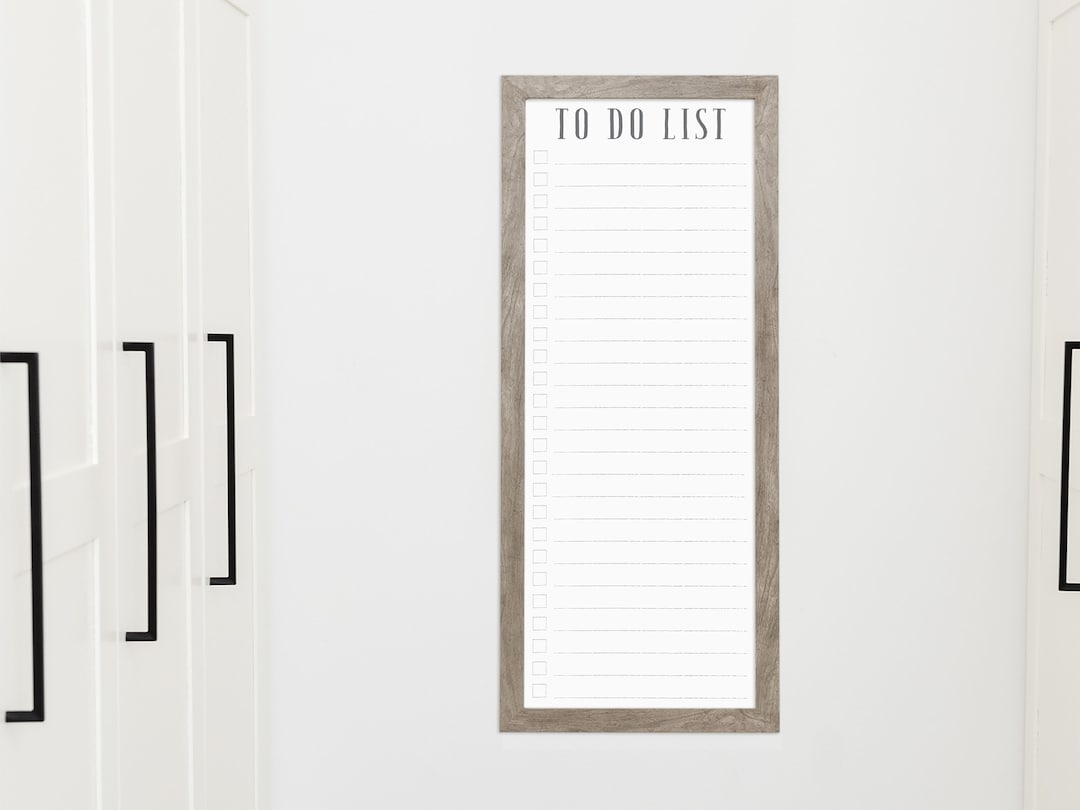To Do Checklist | Whiteboard | 9x24 OR 14x36 Dry Erase Framed Board ...