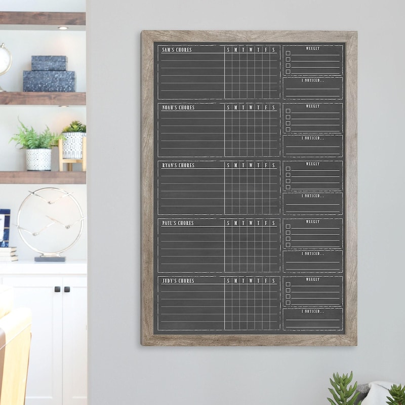 Chore Chart Chalkboard - Etsy