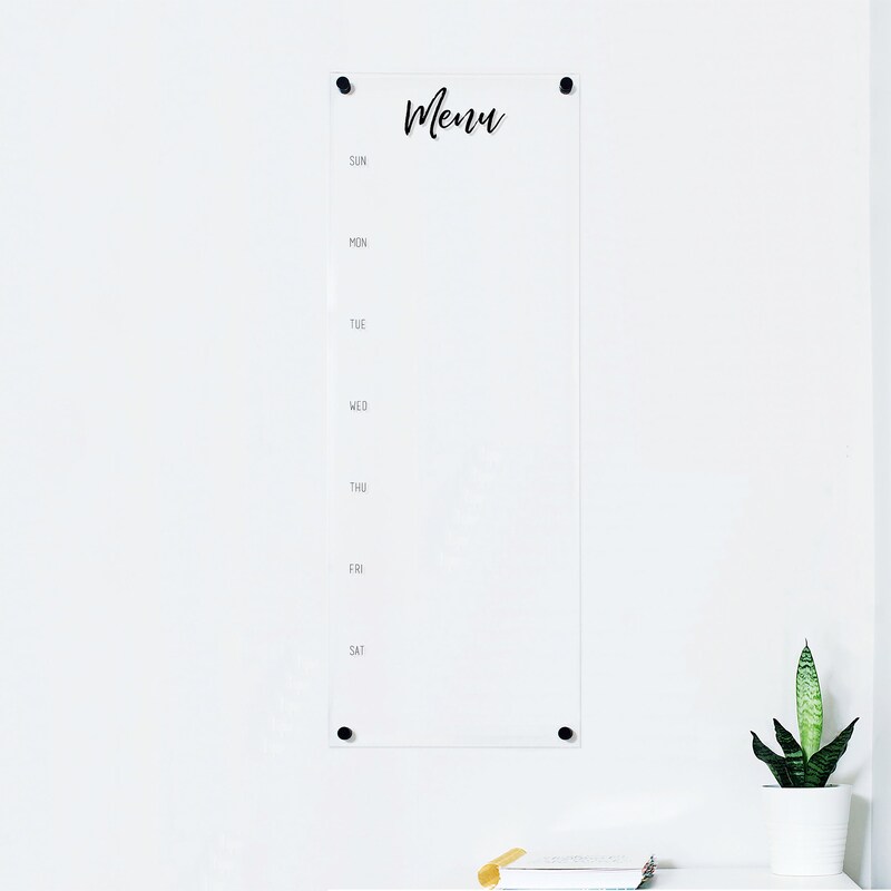 Acrylic Menus - Etsy