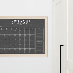 Family Calendar Custom Calendar Rustic Calendar School - Etsy