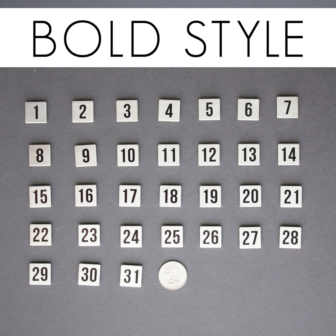 Calendar Magnets Magnet Numbers Stainless Steel Monthly - Etsy