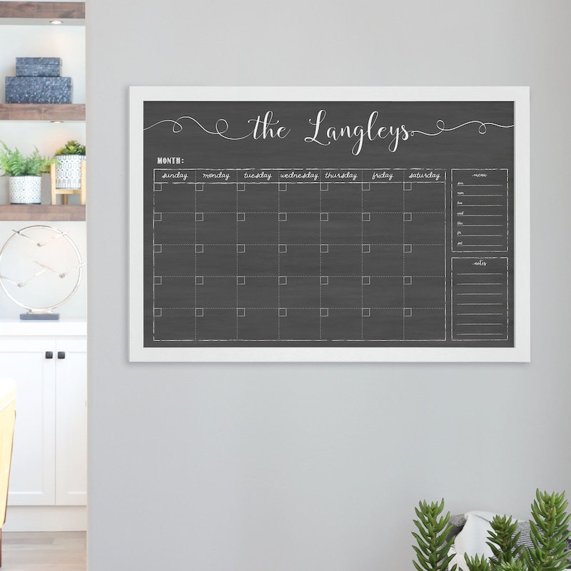 Chalkboard Calendar - Etsy