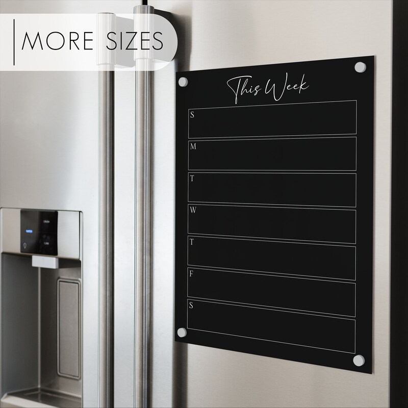 Magnetic Menu Board - Etsy