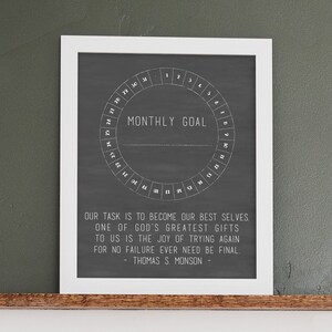 Goal Tracker , Dry-erase Goal Board, Reusable Goal Tracker, 11x14 ...