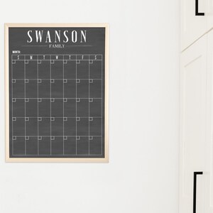 Family Calendar, Chalkboard Dry Erase Calendar Vertical 18 X 24 1806 - Etsy