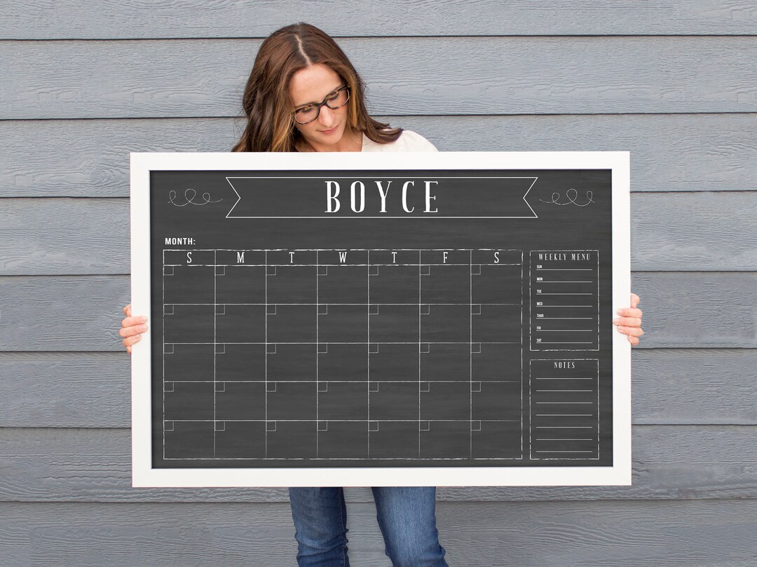 Command Center Calendar , Shabby Chic Calendar , Large Family Name Wall ...
