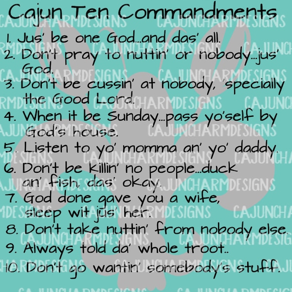 Ten Commandments - Etsy