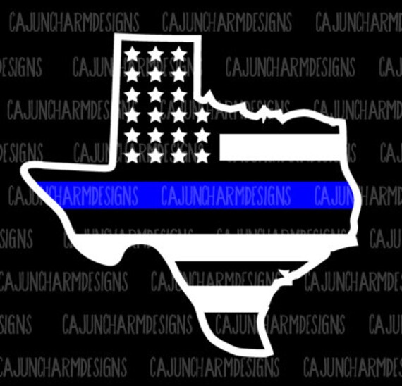 Texas Blue Line SVG PNG Cut File | Etsy