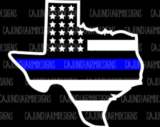 Texas Blue Line SVG PNG Cut File - Etsy