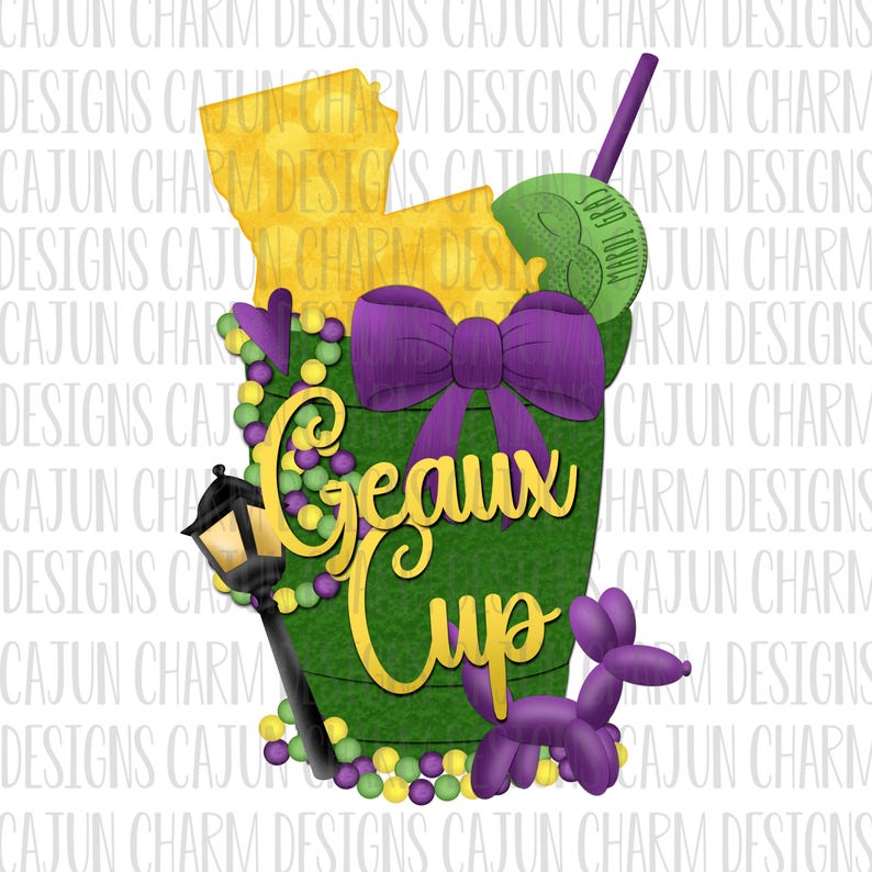 Geaux Cup PNG DTF Sublimation File - Etsy