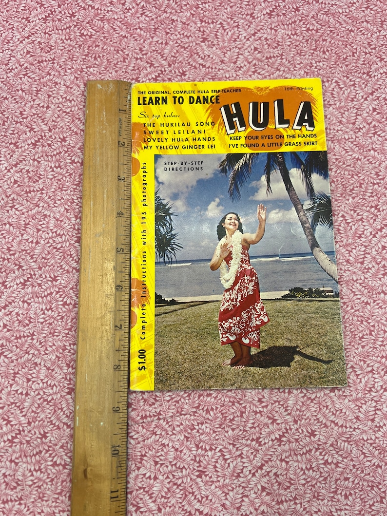 Vintage Learn How to Hula Book From 1970-free Shipping - Etsy