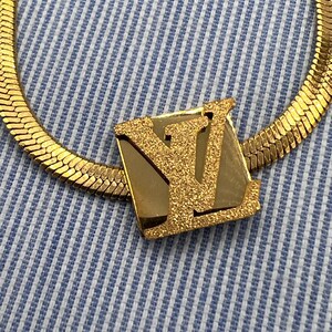 Thick Louis Vuitton Necklace Etsy