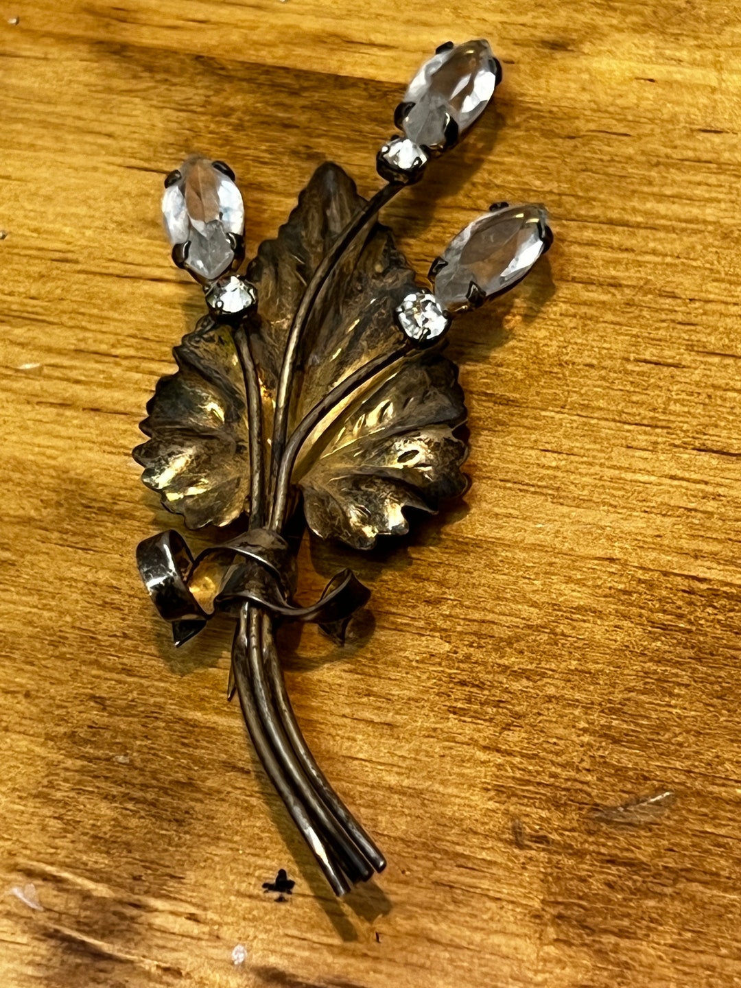 Beautiful Vintage Sterling Silver Floral Pin- Stamped and Tested to ...